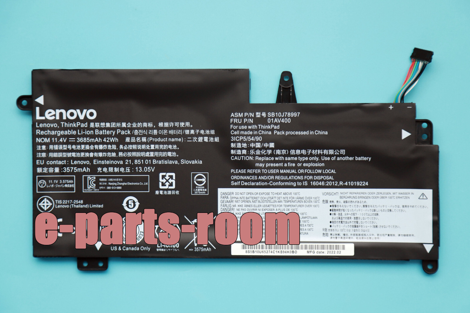 New Genuine 01AV400 01AV401 01AV436 Battery for Lenovo ThinkPad S2 13 ...