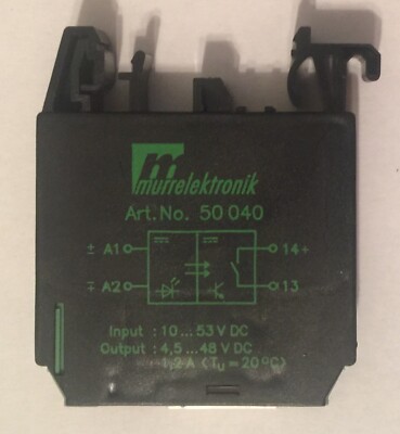 LOT OF (2) Murr Elektronik 50040 Opto Coupler Relay Modules 50 040 | eBay