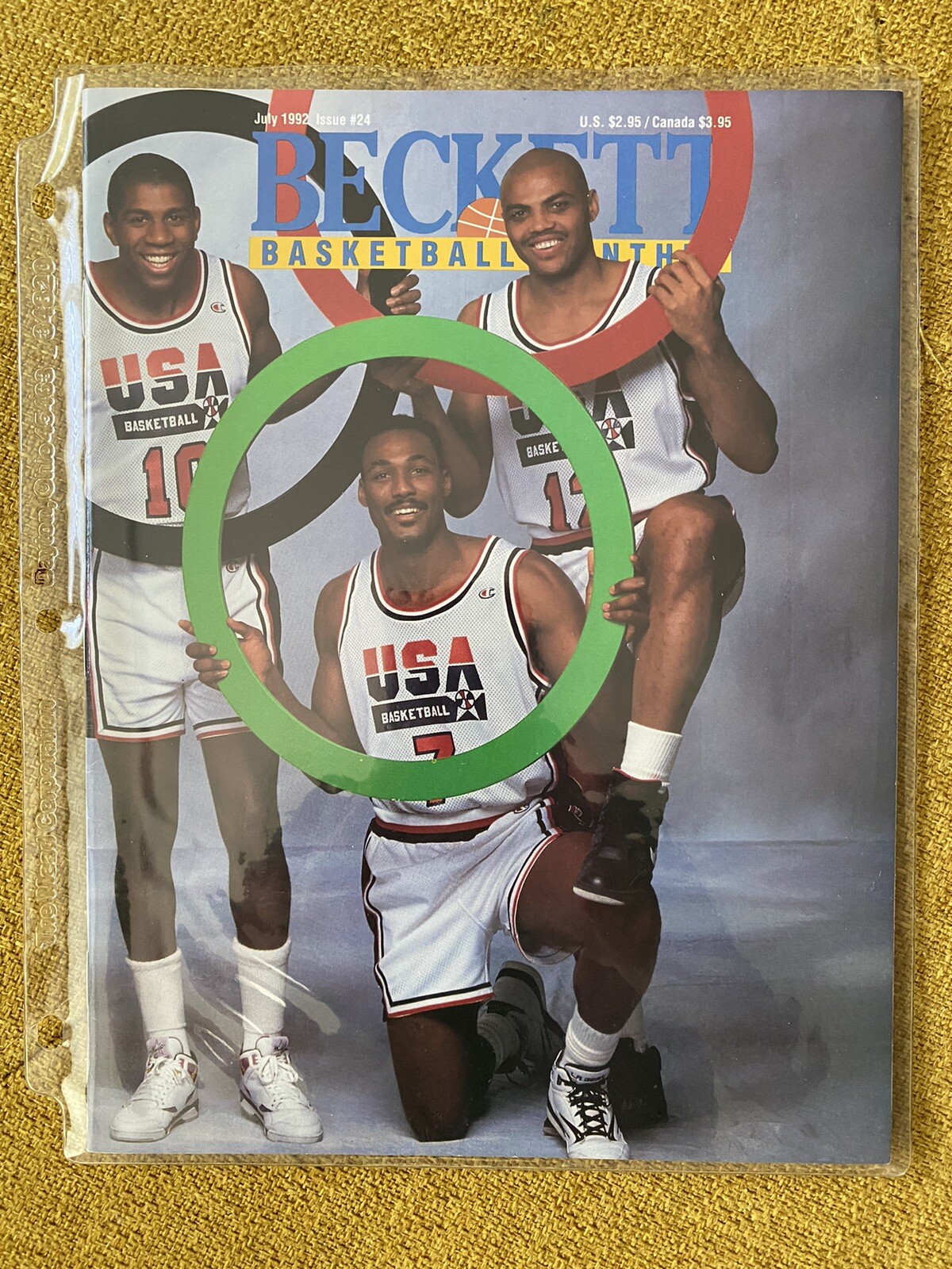 JULY 1992 BECKETT BASKETBALL MAGAZINE #24 USA OLYMPIC DREAM TEAM JORDAN ...