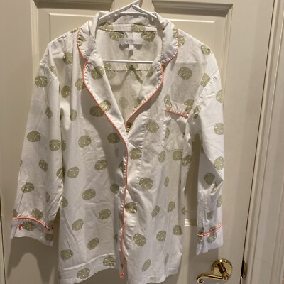 Marigot Women’s Size S Lorient Long Sleeve Sandollar Print Pajama Top ...