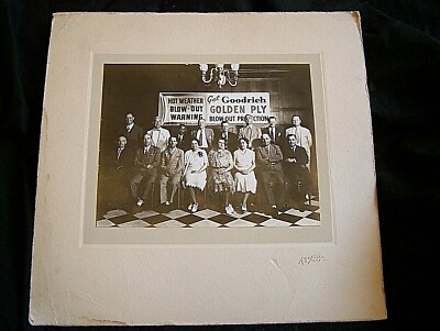 1930'S GOODRICH GOLDEN PLY TIRES EXECUTIVE PHOTO-OP~BLOW-OUT PROTECTION ...