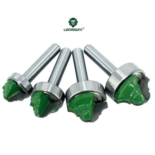 4PCS Set Groove Double Roman Ogee Router Bit Woodworking Cutter 8mm ...