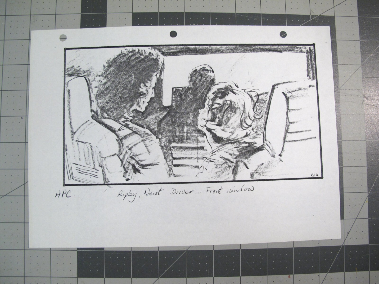 vtg 1980s Aliens movie LA Effects storyboard 1st gen production used ...