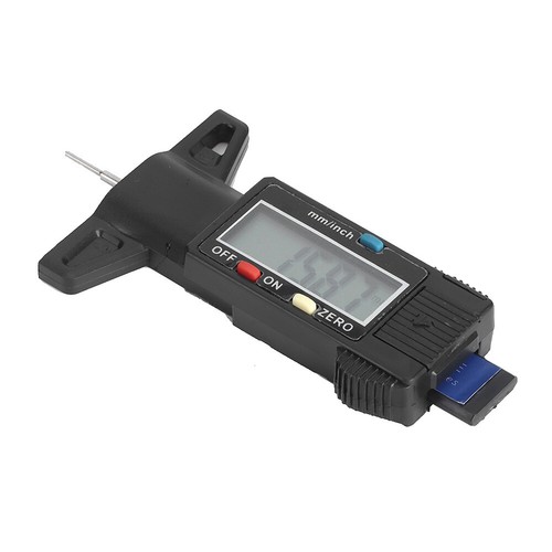 Black Wheel Thread Depth Gauge 0~25.4mm/1in Car Tyre Thread Depth Meter ...