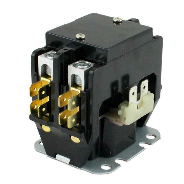 Packard Definite Purpose Contactor, 2 Pole, 30 Amps, 24 Coil Voltage ...