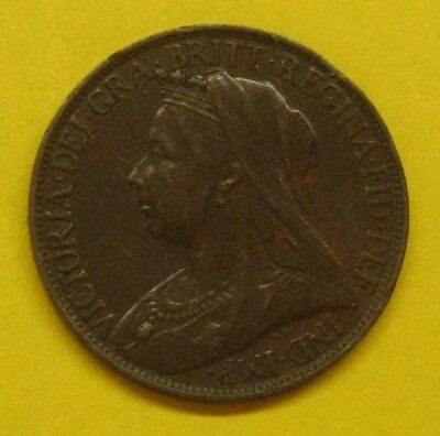 1895 Great Britain Bronze Farthing Coin Take a Look | eBay