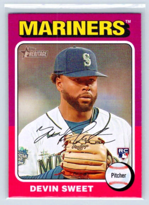 2024 Topps Heritage Baseball - Devin Sweet - Seattle Mariners - RC ...