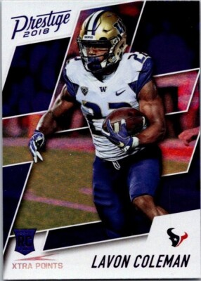 2018 Panini Prestige Extra Points Purple #216 Lavon Coleman - Houston ...