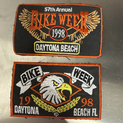 Two Vintage Bike Week 1998 Patches | eBay