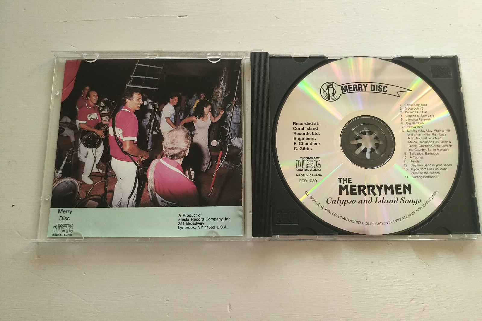 Barbados legends THE MERRYMEN Calypso and Island Songs soca CD incl ...