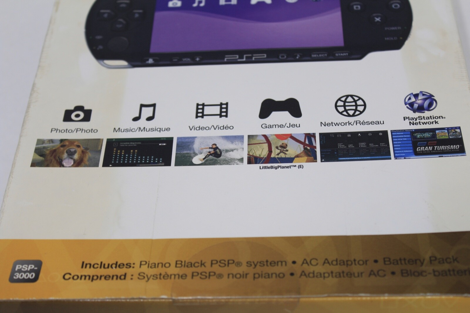 Sony PSP-3000 Launch Edition 64MB Piano Black Handheld System for sale ...