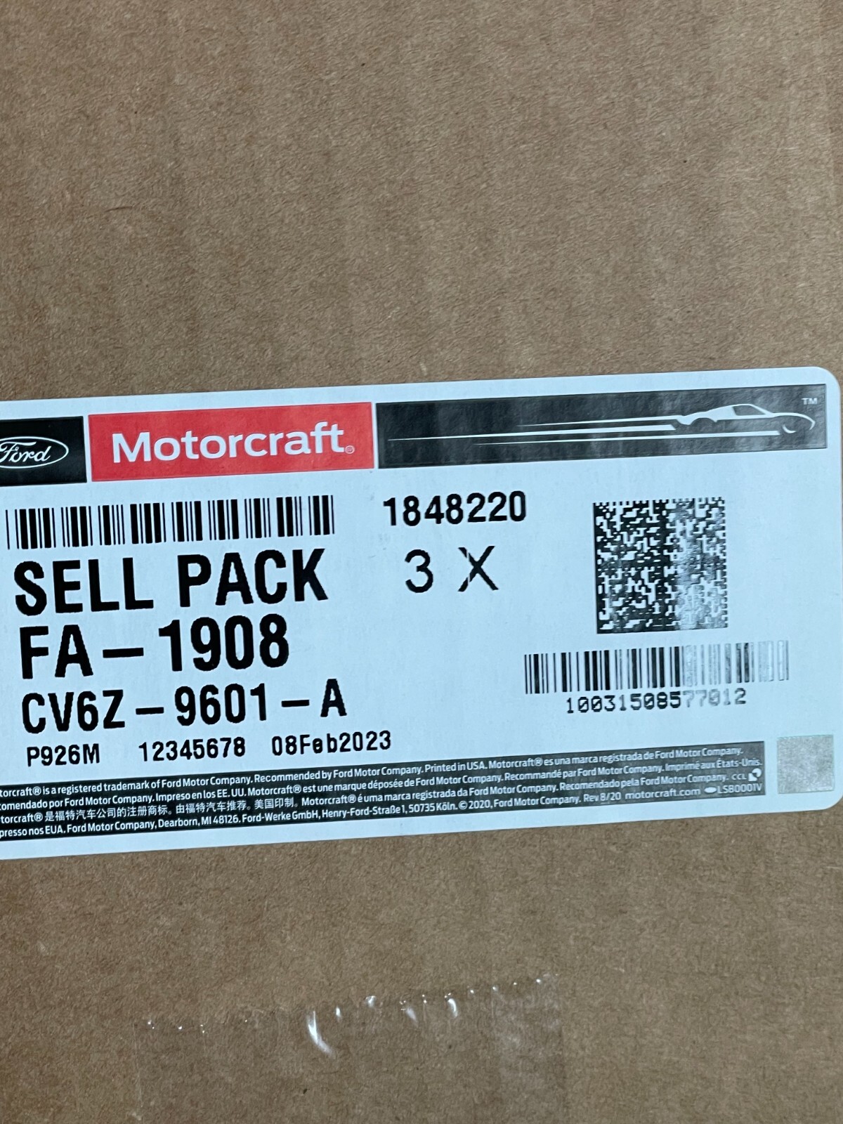 3 PACK Ford OEM Air Filter Motorcraft FA-1908 | eBay