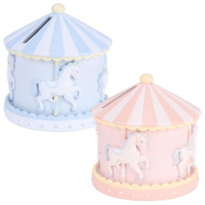 Carousel Money Bank Box Resin - Choose Colour | eBay UK