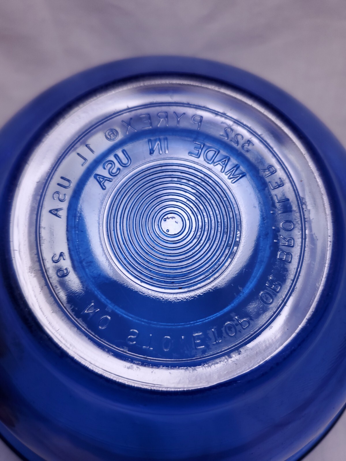 Pyrex Nesting Mixing Bowl Set Cobalt Blue Glass 10" Bowl 325 and 7 ...