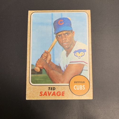 1968 Topps Ted Savage # 119 Chicago Cubs Baseball Card | eBay