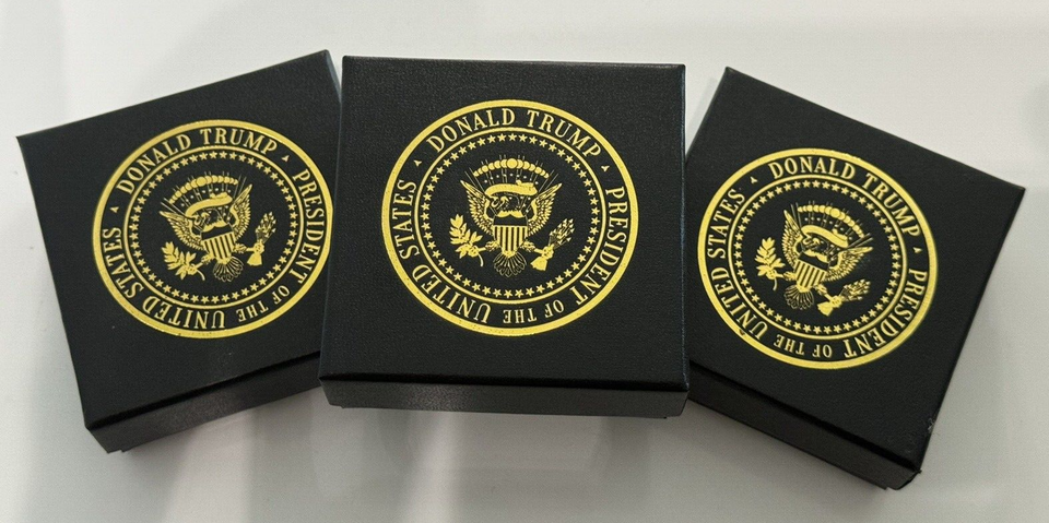 (X3) Cufflinks Donald Trump Maga President Tie Pin w/chain POTUS ...