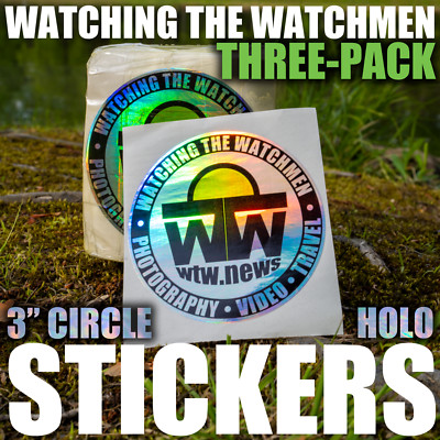 Holographic 3" Circle Supporter Stickers (3 Pack) | Watching the ...
