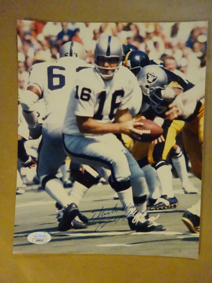 Autographed George Blanda Signed 8"x10" Photo NFL Oakland Raiders JSA ...