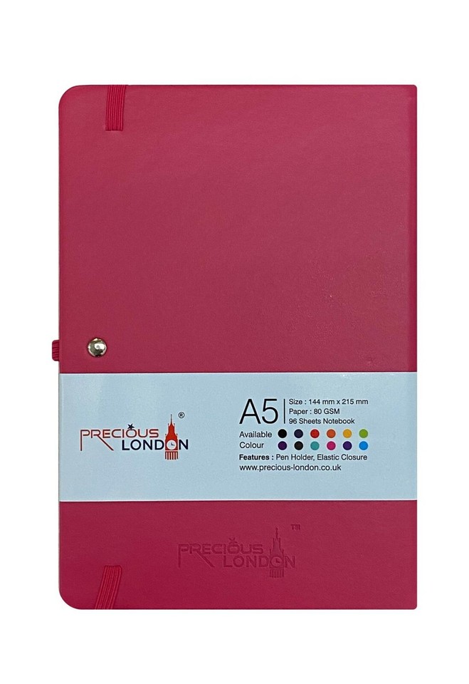 Notebook A6/A5/A4 Lined Hardback Ruled Notepad Notes Diary Journal ...