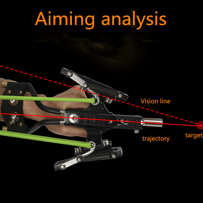 Hunting Fishing Slingshot Heavy Duty High Velocity Catapult Laser ...