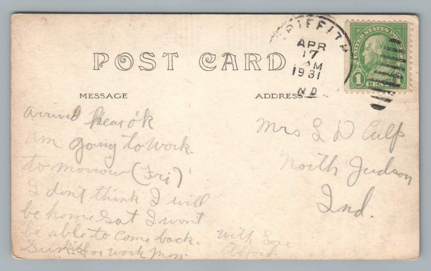 State Bank GRIFFITH Indiana RPPC Lake County IN Photo Postcard 1931 | eBay