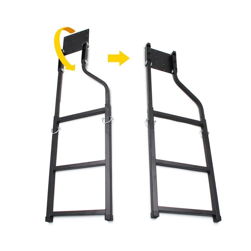 Steel Step Grip Plates | 300LBS Capacity | Rear | Black | Painted | 1 ...