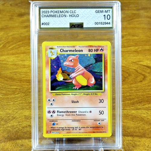 Pokemon Trading Card Game Classic Charmeleon Holo CLC 002/034 AGS Gem ...