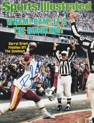 DARRYL GRANT WASHINGTON REDSKINS SPORTS ILLUSTRATED COVER SIGNED 8x10 ...