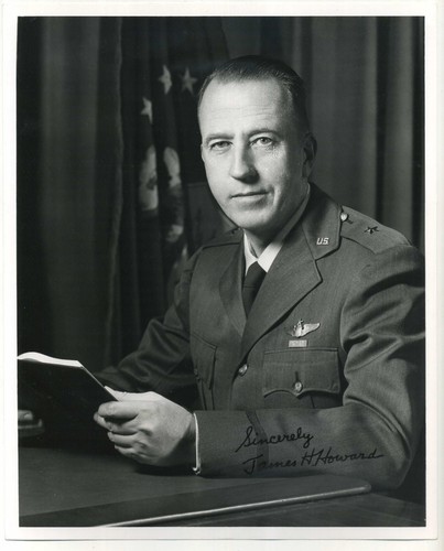 Vintage Medal of Honor Autograph Signed Photo James H Howard USAF WWII ...