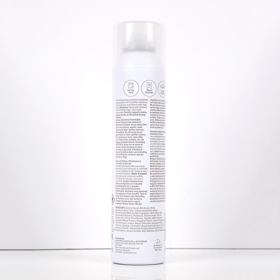 Paul Mitchell Extra-Body Firm Hairspray, Extreme Hold, Maximum Volume ...