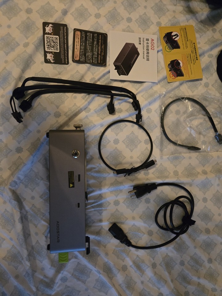 AOOSTAR AG02 EGPU Dock with OCulink/USB4 Port, Built-in 800W Power ...