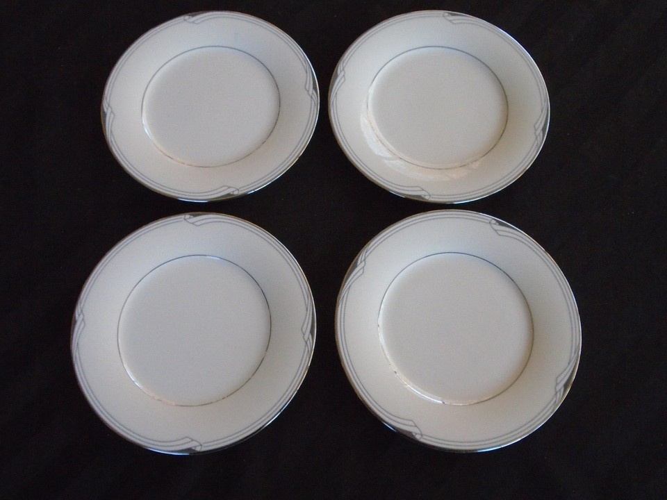 C-1191 4 Noritake Sterling Cove 6 1/2" Ivory Appetizer Bread Plates ...