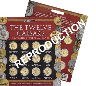 Roman coin, Twelve Caesars Aureus gold plated Coin Pack [TCGCP] | eBay