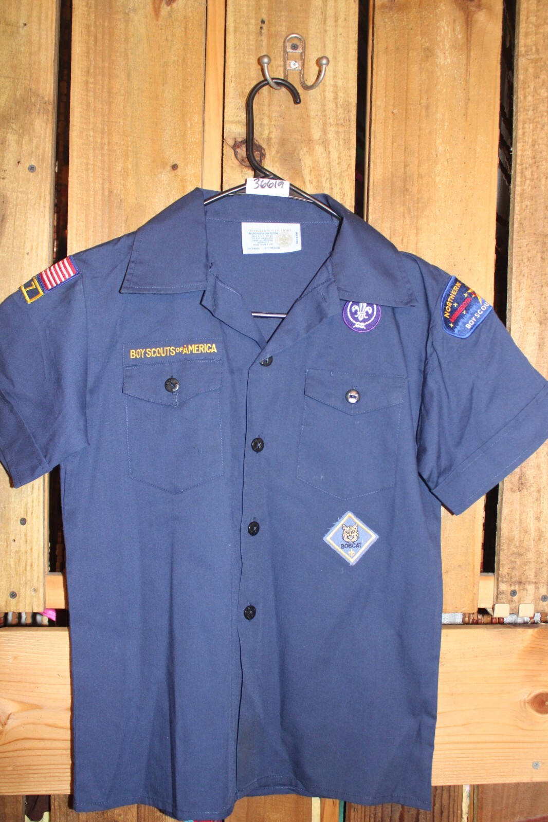 Boy Scouts of America Uniform Youth Shirt Medium Blue Cub SEWN on ...