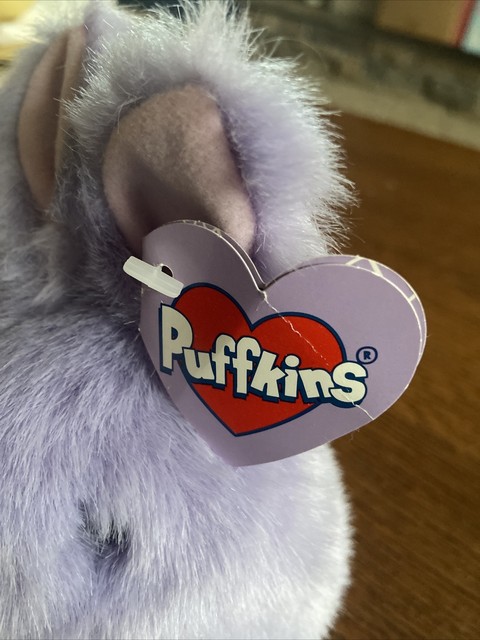 1998 SWIBCO Puffkins Bumper Bunny Rabbit Purple Plush Stuffed Animal ...