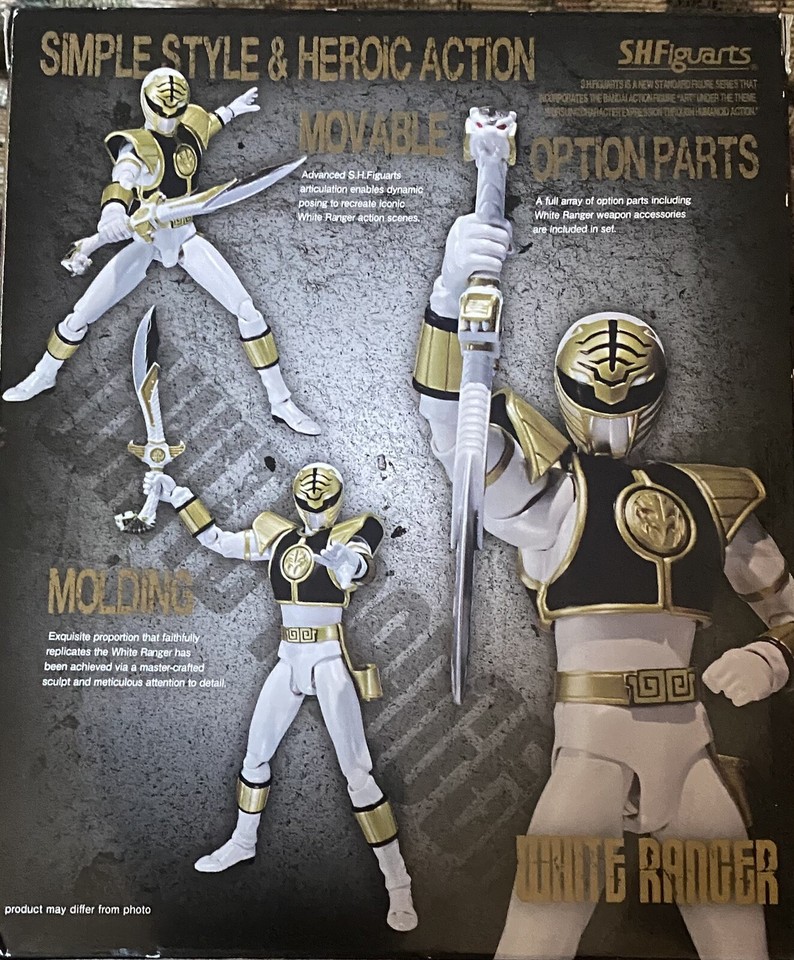 S.H. FIGUARTS MIGHTY MORPHIN POWER RANGERS WHITE RANGER BANDAI TAMASHII ...
