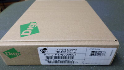 New Digi 76000004 4 Port DB9M Quad Cable RS422 Male (Octopus Style) (4 ...