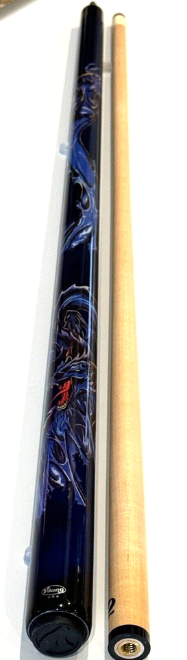 VIKING BLUE DRAGON POOL CUE 13.00 MM VIKORE SHAFT NEW SHIPS FREE N FREE ...