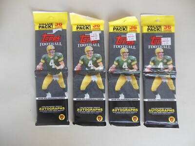 2008 Topps Football 36 cards Value Pack Four (4) Packs Lot RARE FREE ...