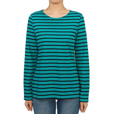 Saint James Mingkwai Women's Long Sleeve T-Shirt 0237 ABSINTHE NOIR ...