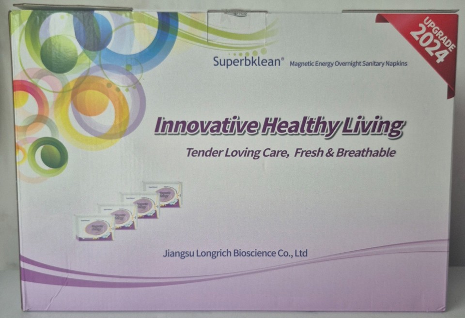 A Box Longrich Superbklean Magnetic Energy Sanitary Napkins | eBay UK