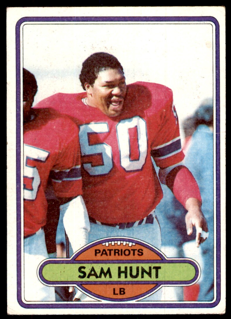1980 Topps Sam Hunt Football Card New England Patriots #62 | eBay