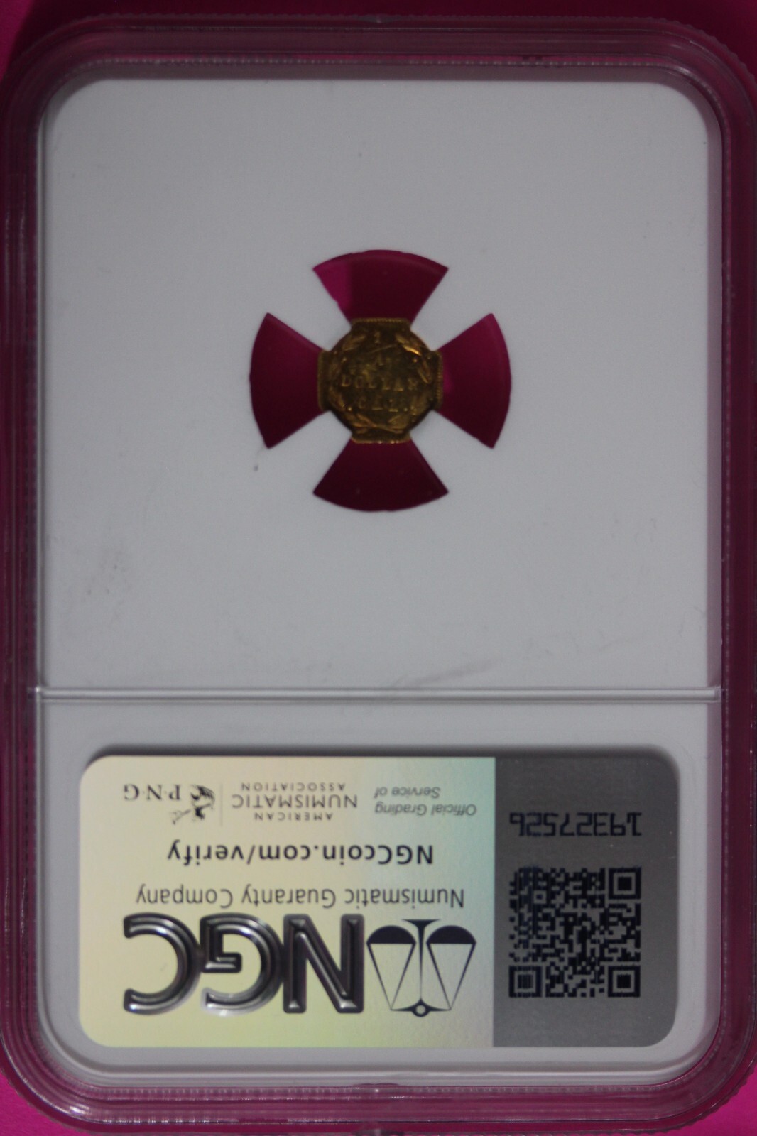 1871 UNC Details Damaged 25 Cents Gold California Fractional Coin NGC ...