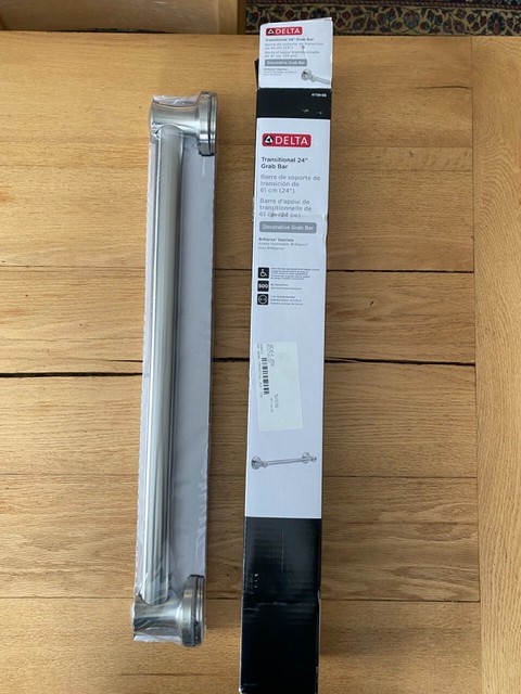 Delta 41724 Brilliance Stainless 24" Grab Bar for sale online | eBay