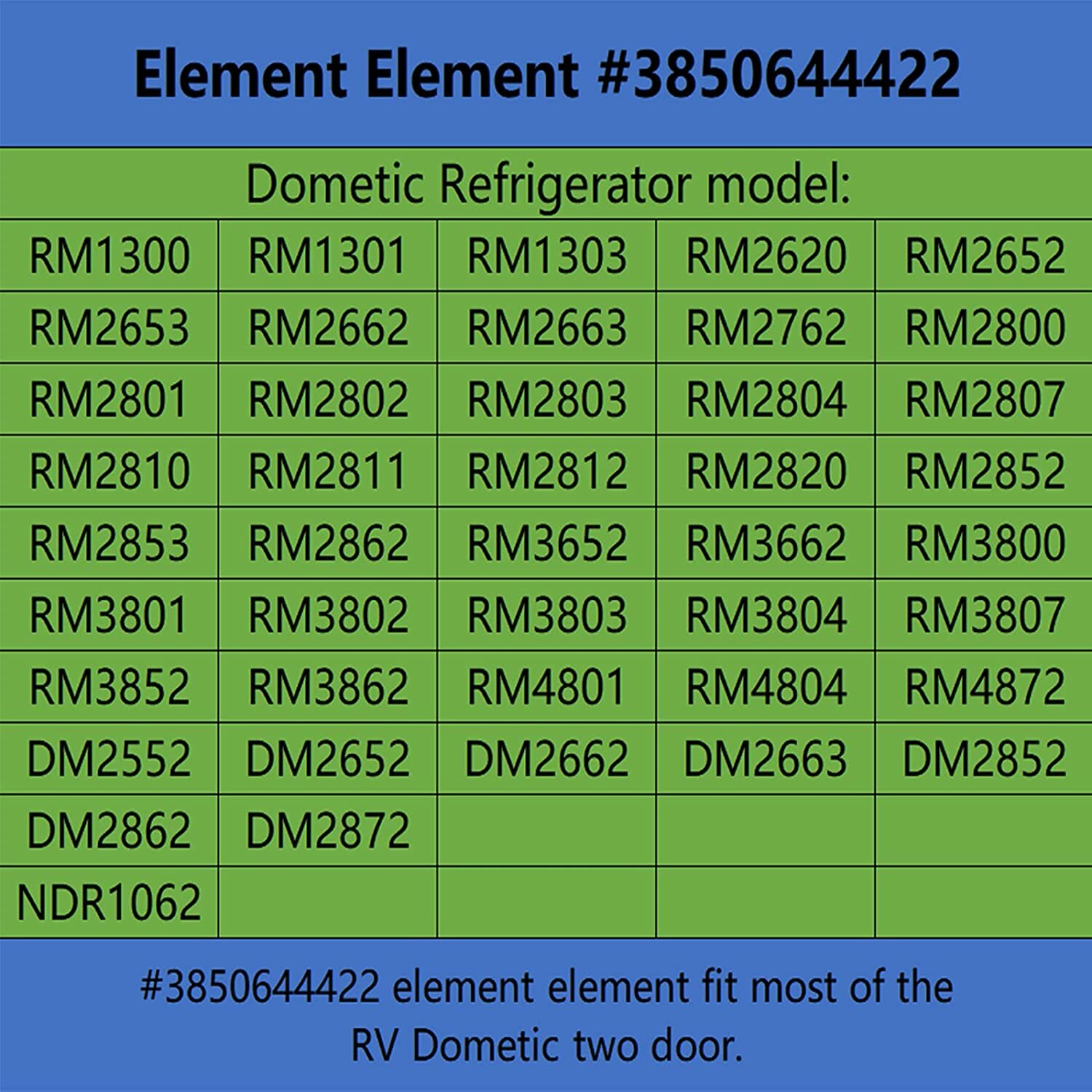 Heating Element for Dometic RV Refrigerator RM2652/DM2652/DM2852/2662 ...