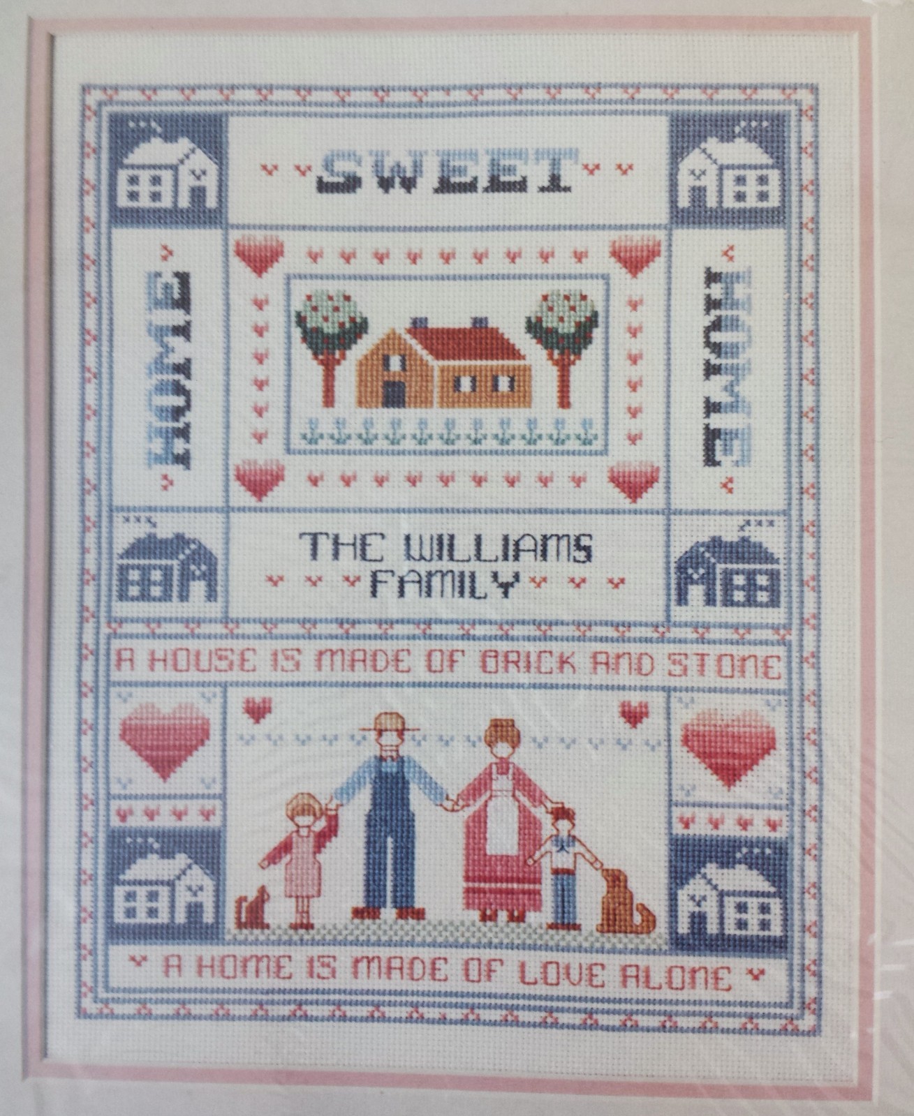 Dimensions Cross Stitch Home Sweet Home Sampler Kit 3608 SEALED | eBay