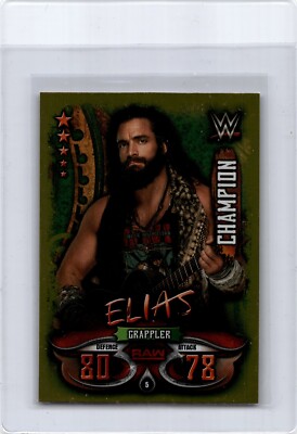 2018 Topps Slam Attax WWE Gold Foil India Exclusive Elias | eBay