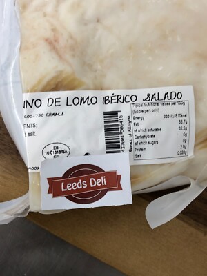 Lardo Iberico Salada 600g - 700g Salted Iberico Fat From Iberian Pig ...