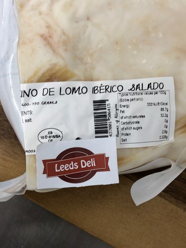 Lardo Iberico Salada 600g - 700g Salted Iberico Fat From Iberian Pig ...