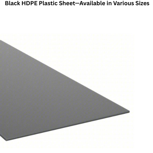 HDPE Plastic Sheet Stock - 1/2" Thick (12mm) - Black - Various Sizes | eBay